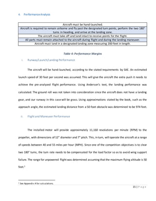 SAE Aero Design Final Report | DOCX