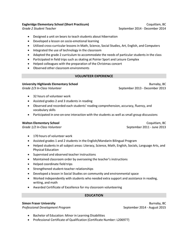 Danielle's Final Resume | PDF | Secondary Education | Education