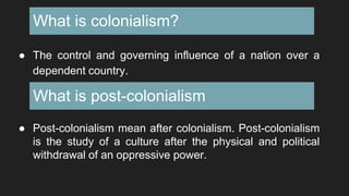 A tempest as_a_postcolonial | PPTX