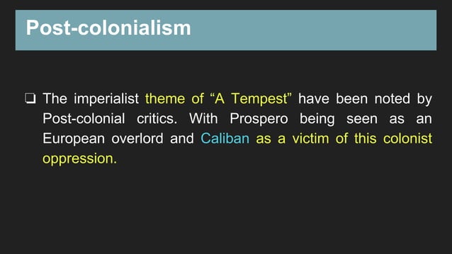 A tempest as_a_postcolonial | PPT