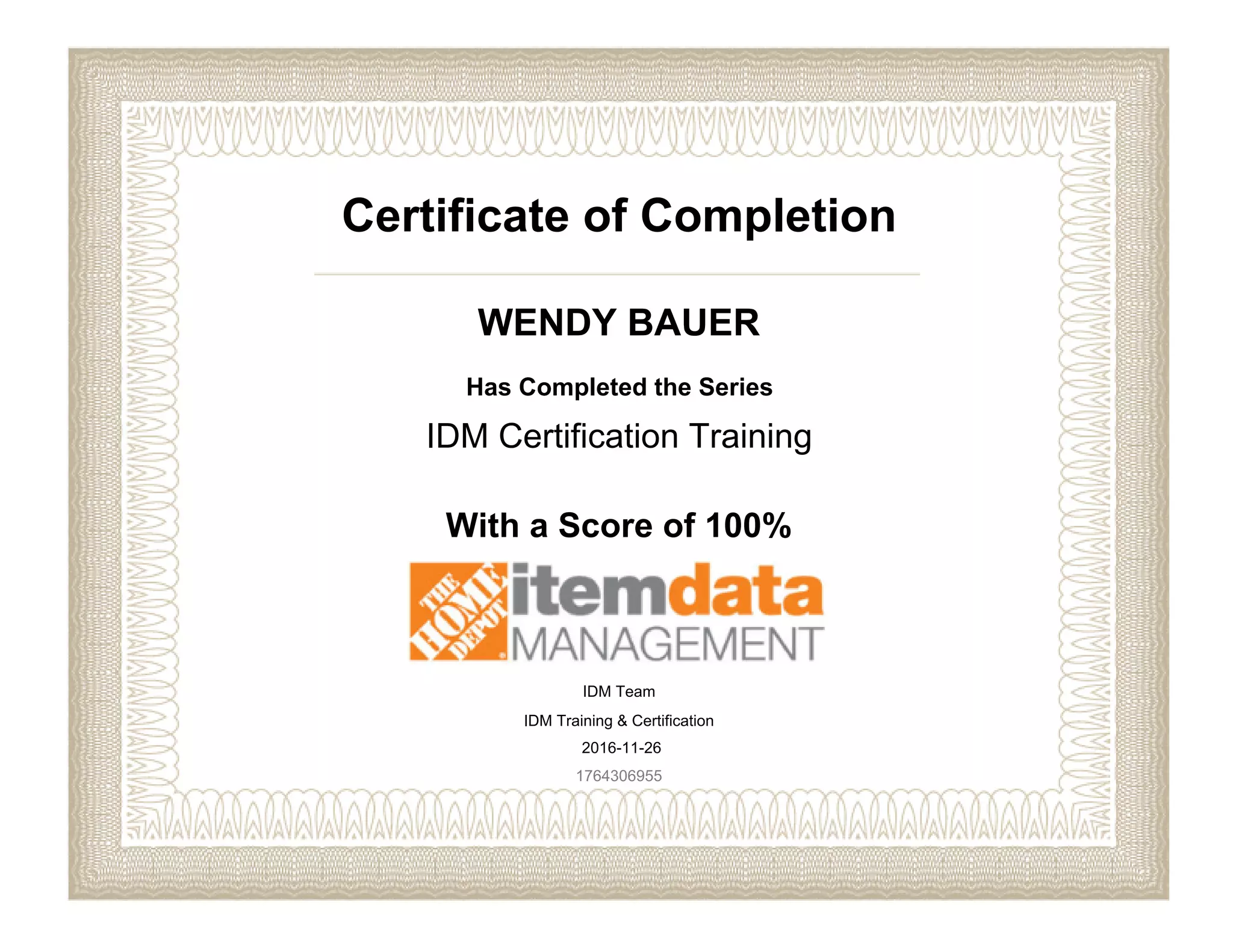 IDM Certification Training | PDF