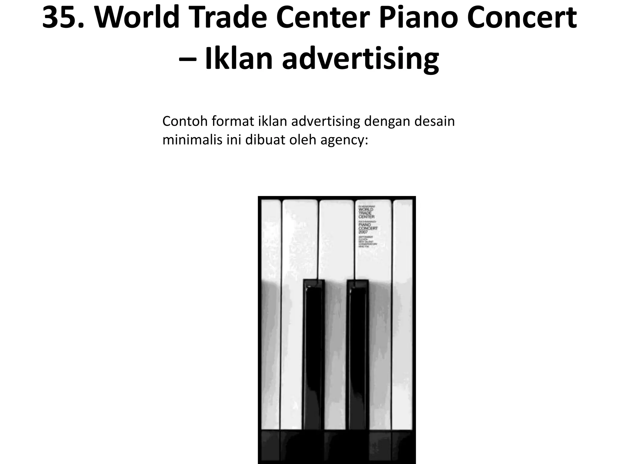 38 contoh format iklan advertising dengan desain minimalis | PPT