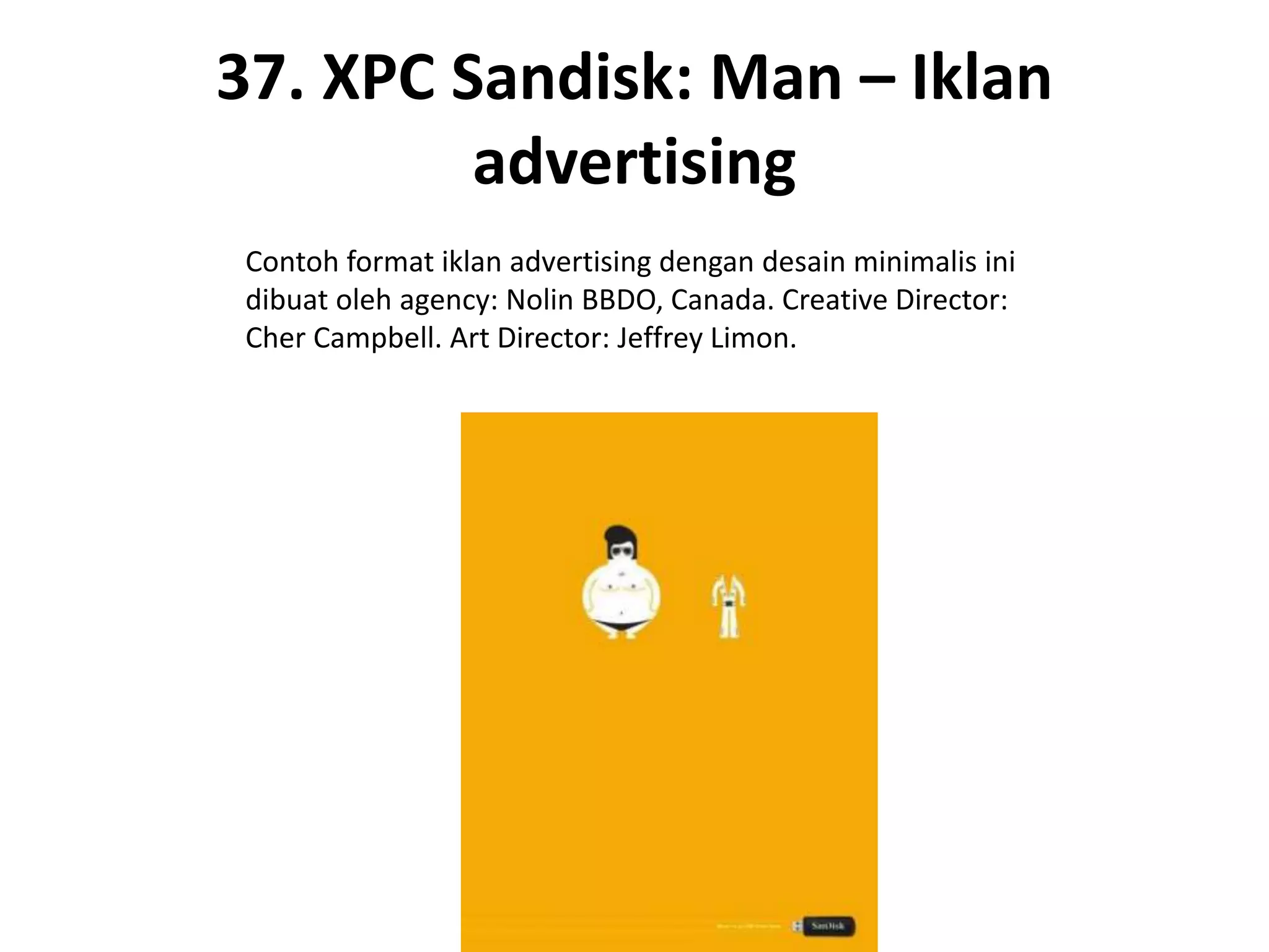38 contoh format iklan advertising dengan desain minimalis | PPT