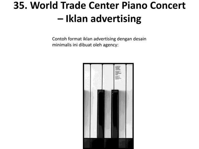 38 contoh format iklan advertising dengan desain minimalis | PPT