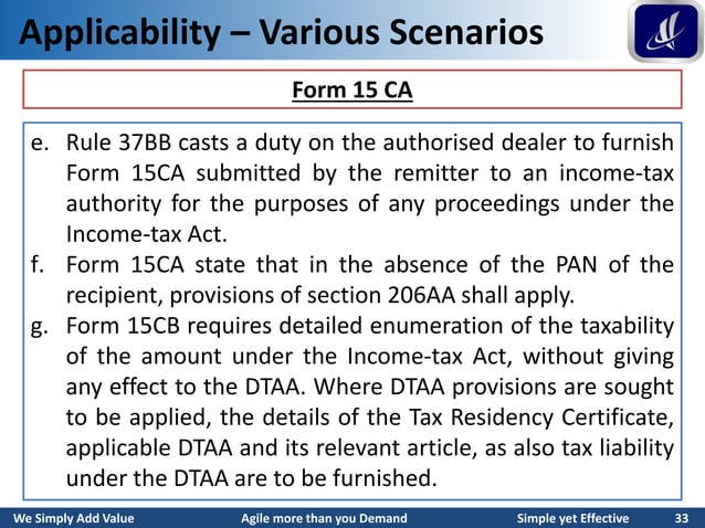 Form 15CA and 15CB - A Complete Guide | PPT