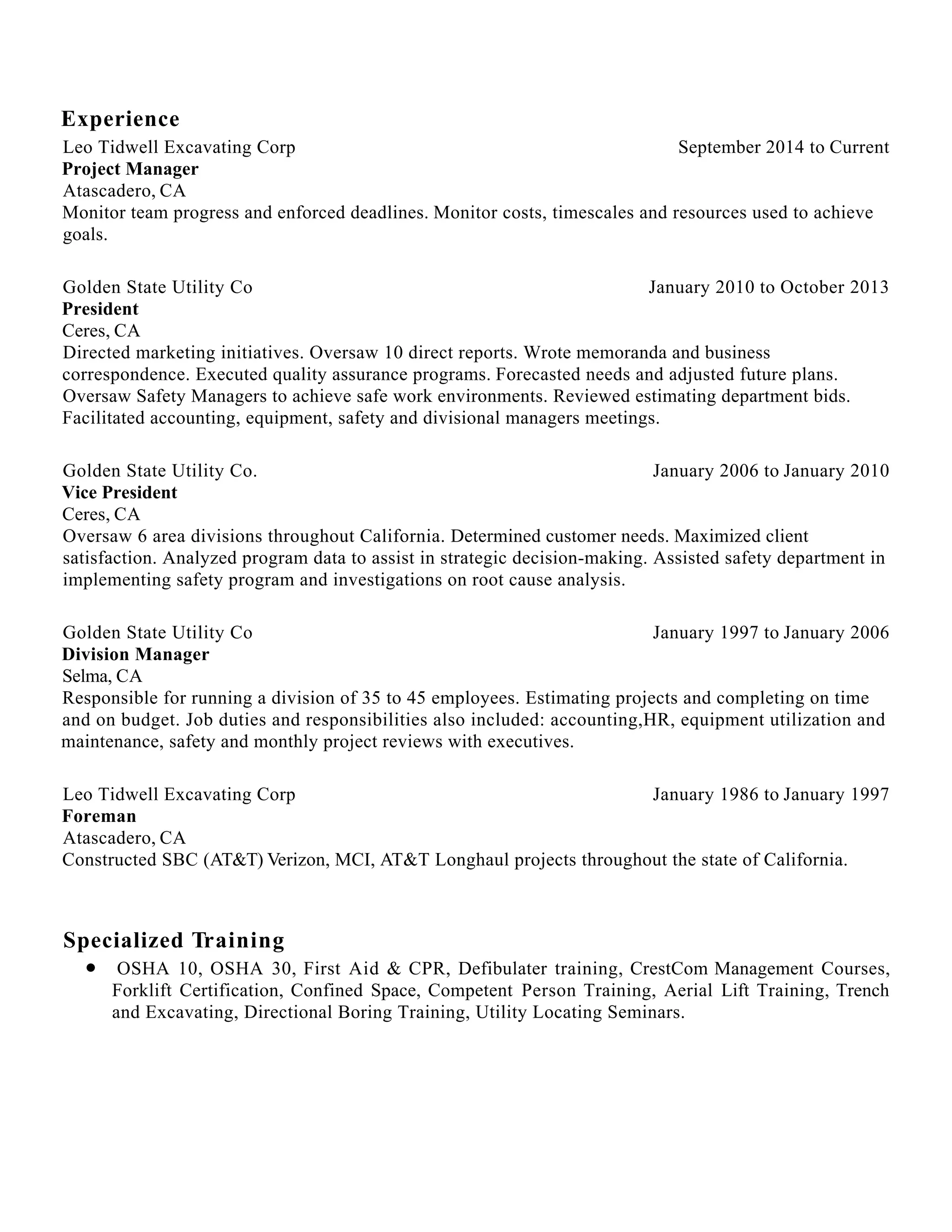 Mark Overholt Resume 3A | PDF