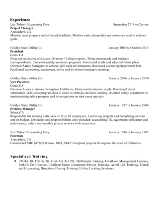 Mark Overholt Resume 3A | PDF