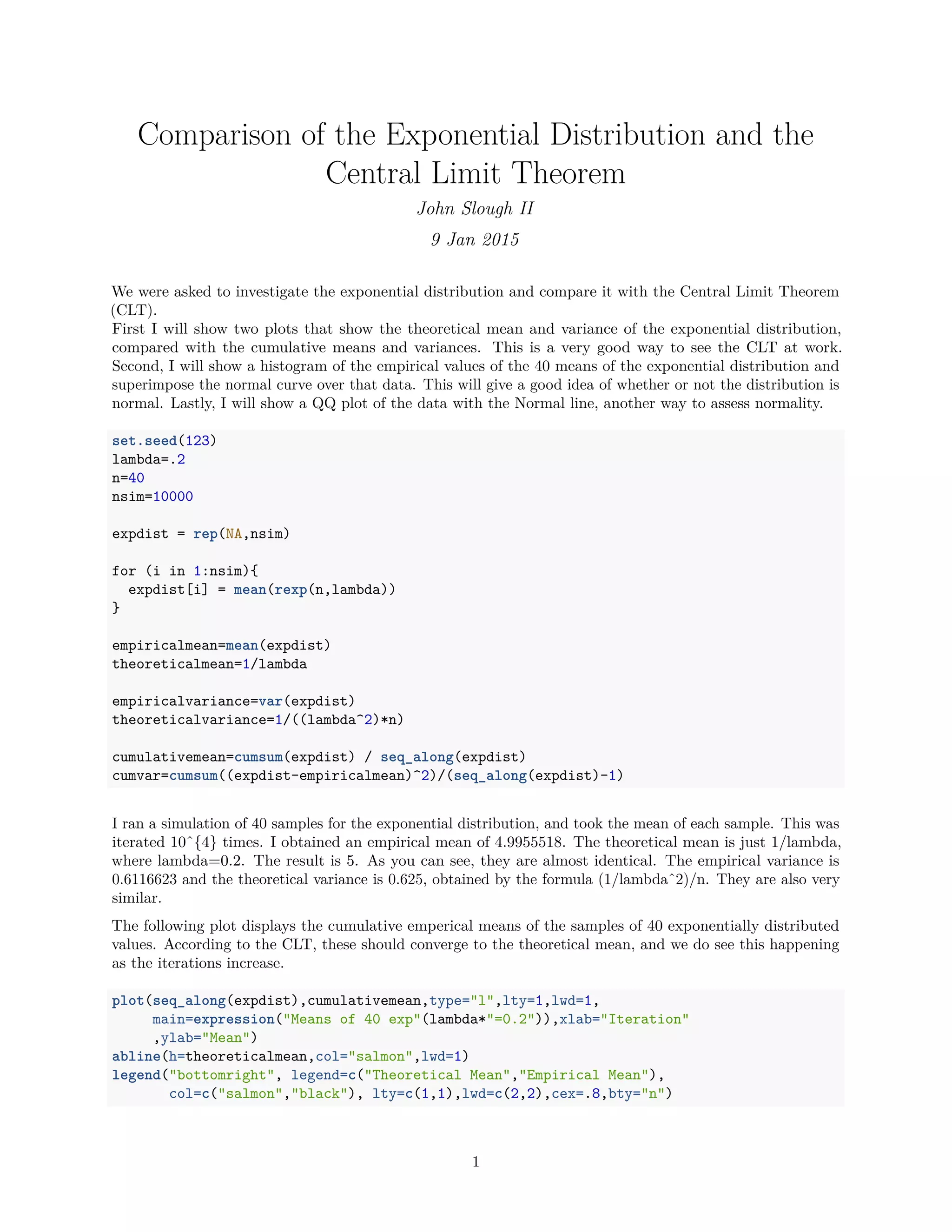 Course Project 1 for Coursera Statistical Inference | PDF