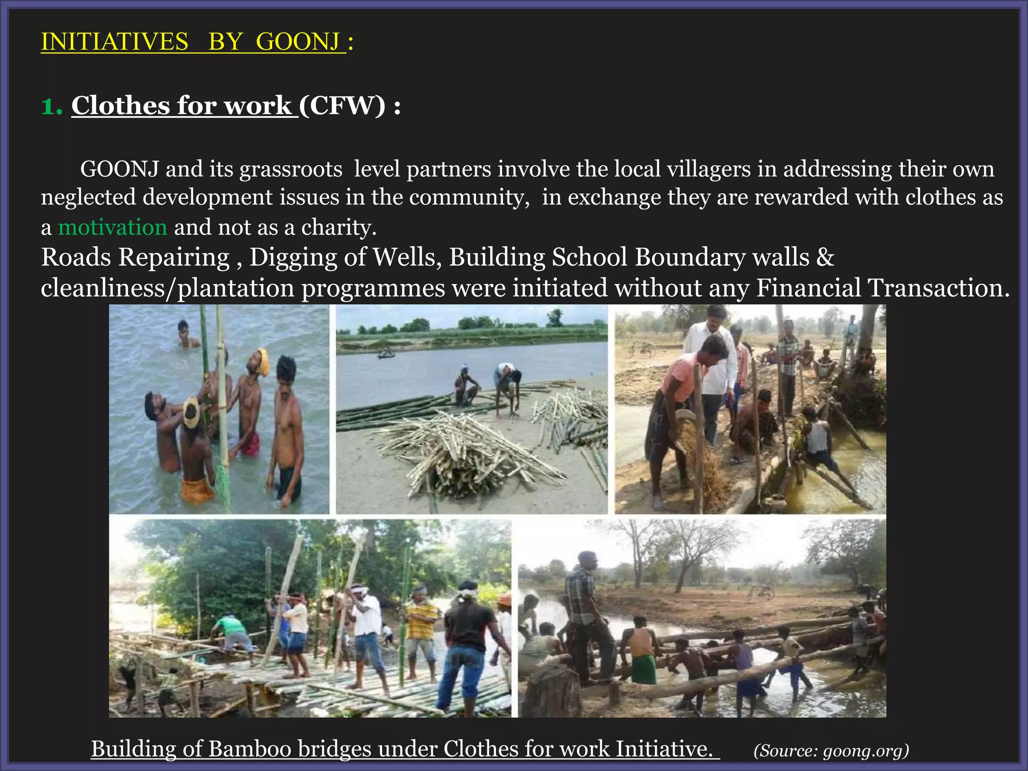 Goonj Organisation (NGO), Summer Internship Programme by AMIT KUMAR ...