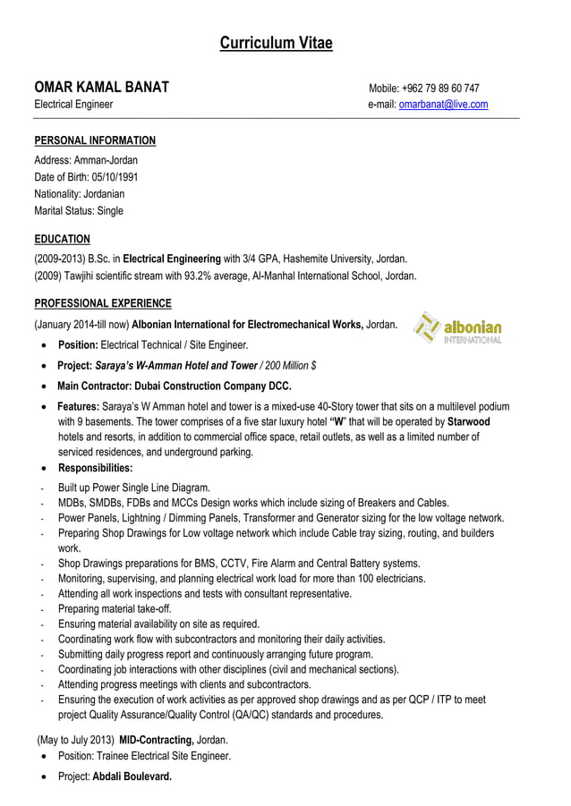 Omar's CV | PDF