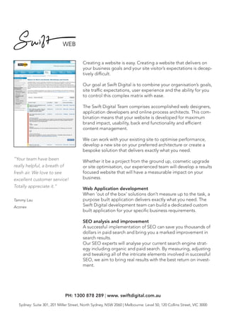 Swift-Digital-Capabilities-Brochure | PDF