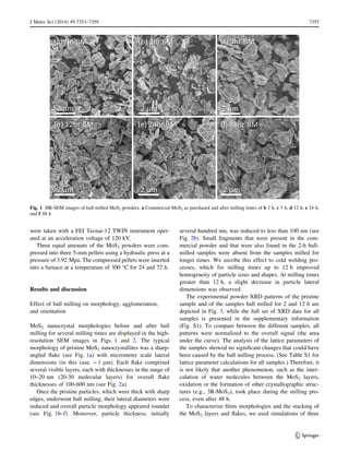 Orienting MoS2 flakes into ordered films | PDF | Chemistry | Science
