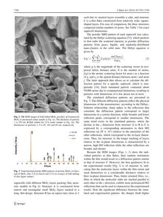 Orienting MoS2 flakes into ordered films | PDF | Chemistry | Science