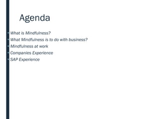 Mindfulness at work LinkedIn | PPT