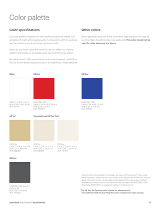Union Bank Brand quick guide | PDF