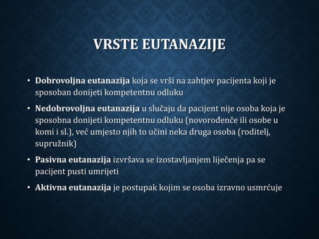 Eutanazija | PPTX