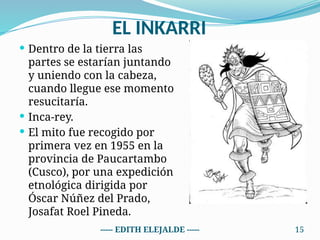 RESISTENCIA CULTURAL ANDINA - EL TAKI ONCOY Y EL INKARRI | PPTX
