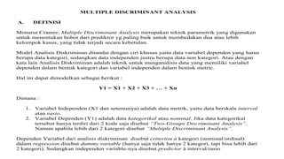 38 model multiple discriminant analysis (mda) | PPTX