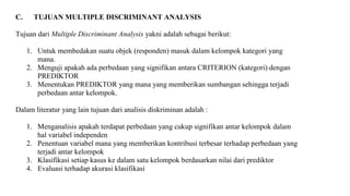 38 model multiple discriminant analysis (mda) | PPTX
