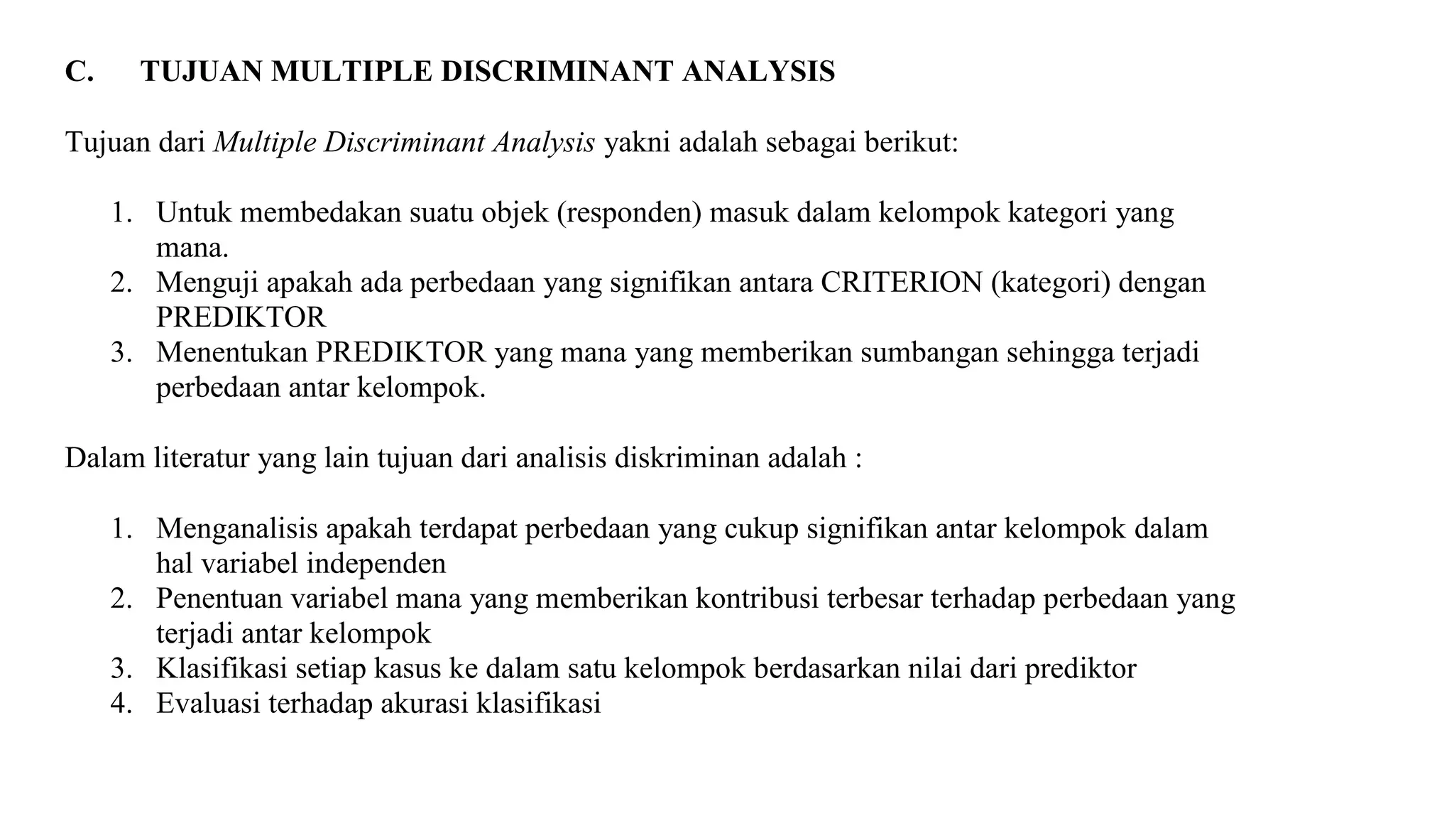 38 model multiple discriminant analysis (mda) | PPTX