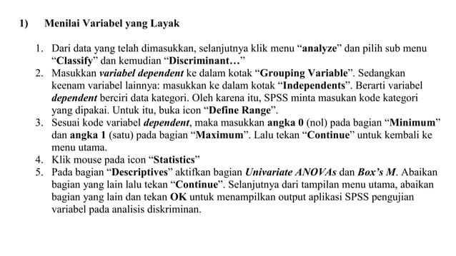 38 model multiple discriminant analysis (mda) | PPTX