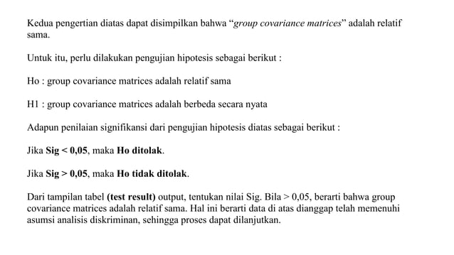 38 model multiple discriminant analysis (mda) | PPTX
