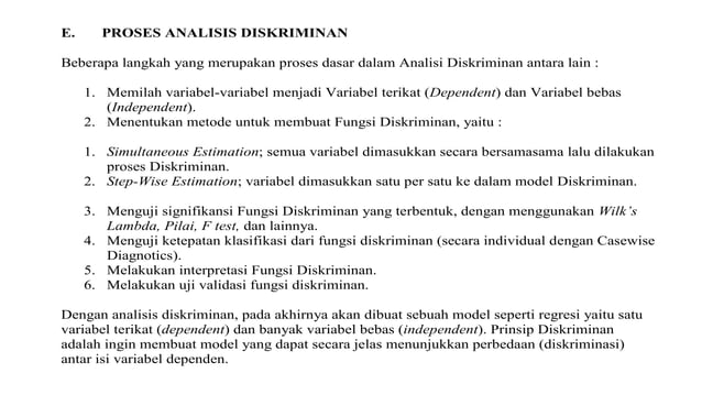 38 model multiple discriminant analysis (mda) | PPTX