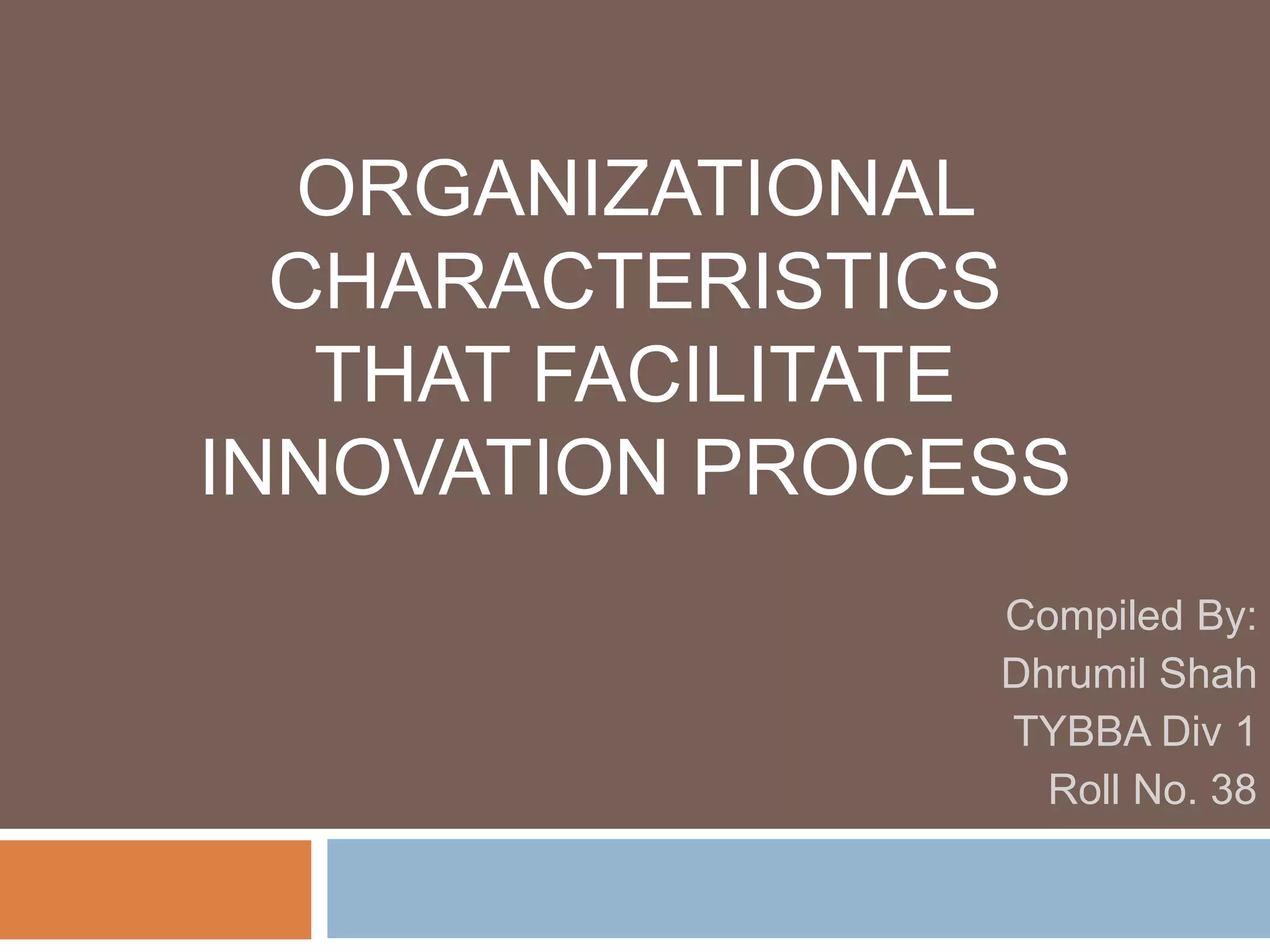 Organizational Characteristics | PPTX
