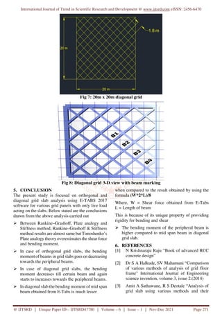 Orthogonal and Diagonal Grid Slabs Analysis Using E TABS | PDF