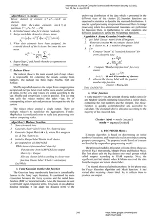 Big Data Clustering Model based on Fuzzy Gaussian | PDF