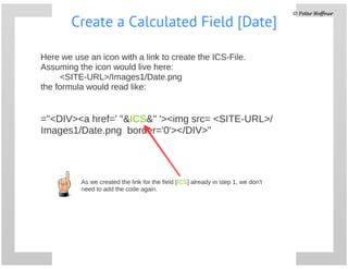SharePoint Lesson #38: How to create an ICS (iCal) File from a SharePoint | PPT