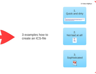 SharePoint Lesson #38: How to create an ICS (iCal) File from a ...