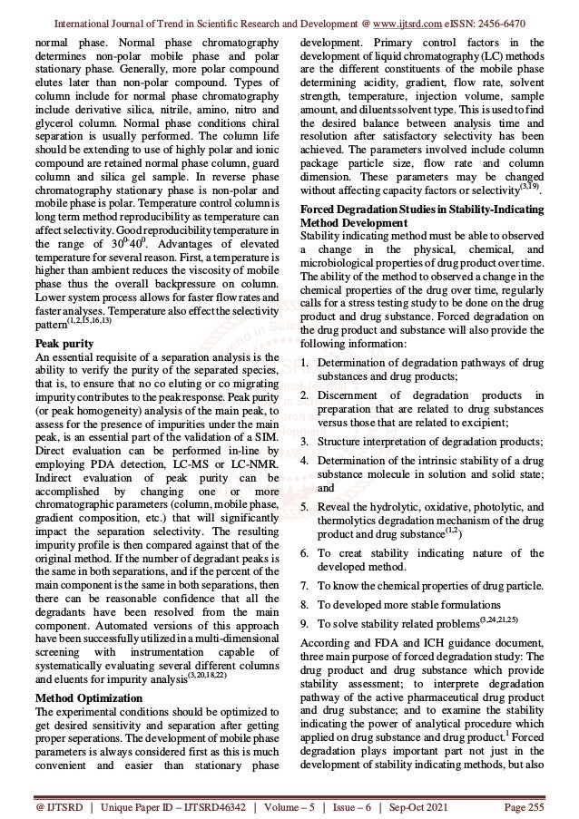 Stability Indicating HPLC Method Development A Review | PDF ...
