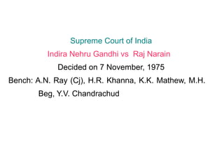 38th and 39th amendments and the verdict of Allahabad High Court | ODP