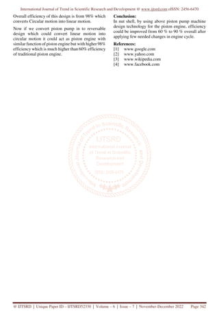 Threats in Piston Engine Efficiency Embrace | PDF