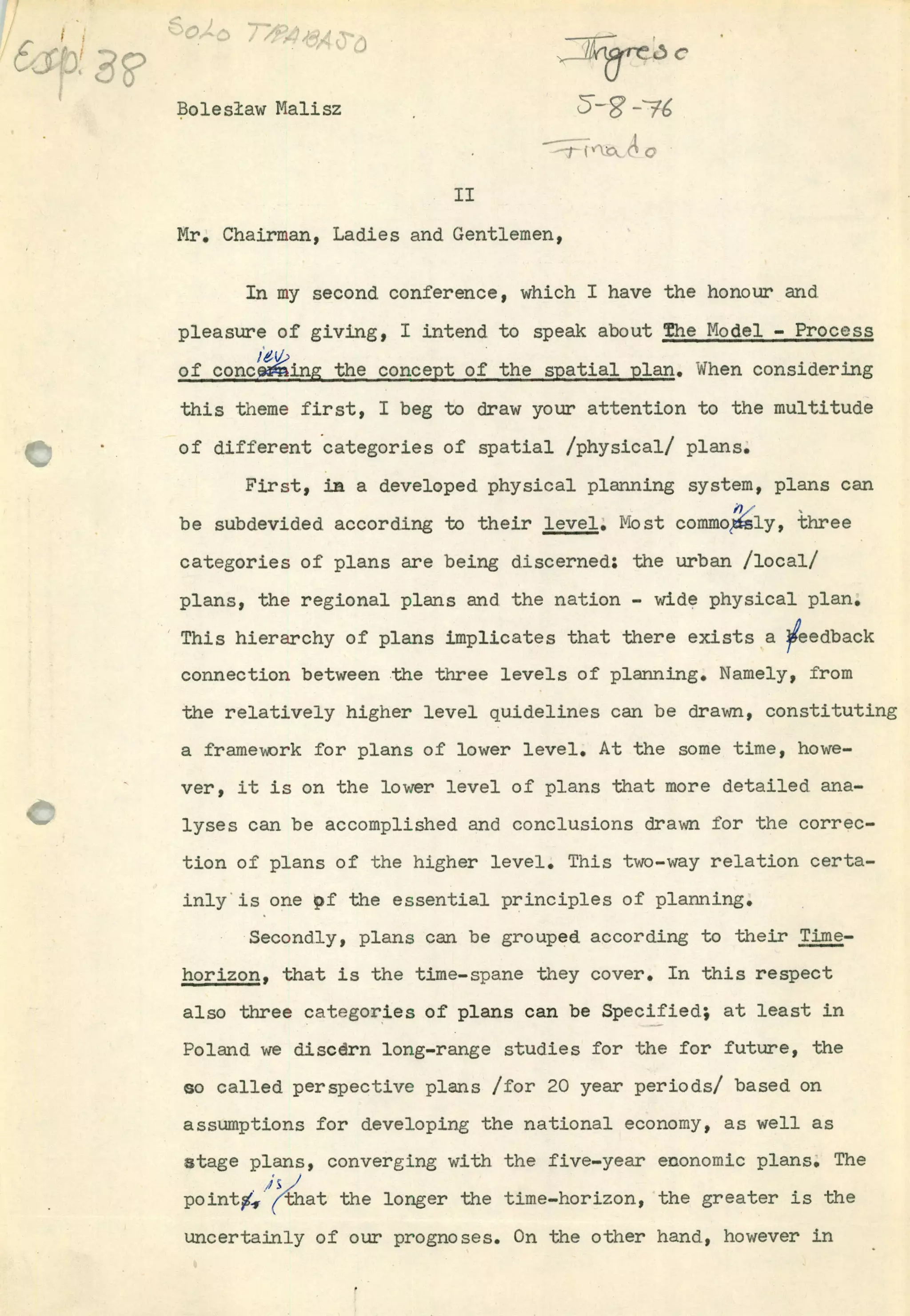 The Model - Process of concieving the concept of the spatial plan. | PDF