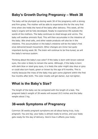 38 weeks pregnant | PDF