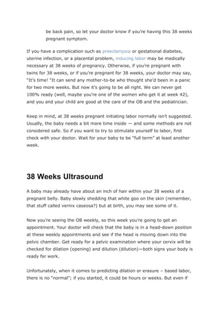 38 weeks pregnant | PDF