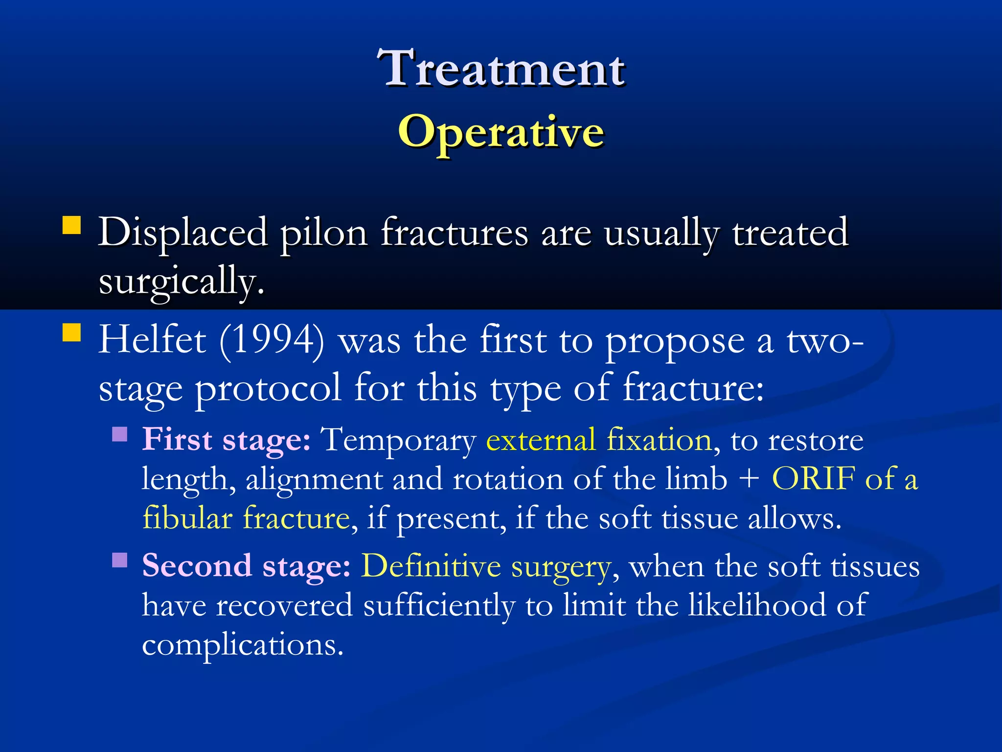 39. tibial plafond (pilon) fractures | PPT