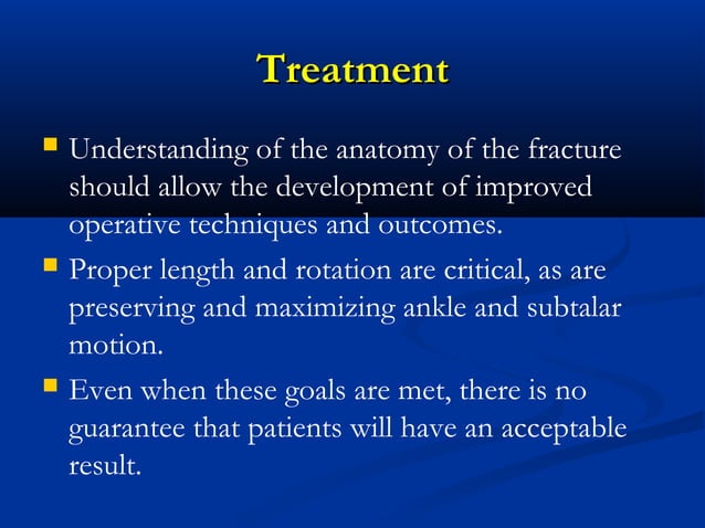 39. tibial plafond (pilon) fractures | PPT | Death, Injury, or Military ...