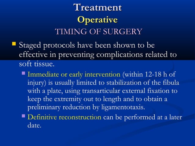39. tibial plafond (pilon) fractures | PPT | Death, Injury, or Military ...