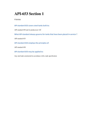39. api 653 section 1 - 4 terms | PDF