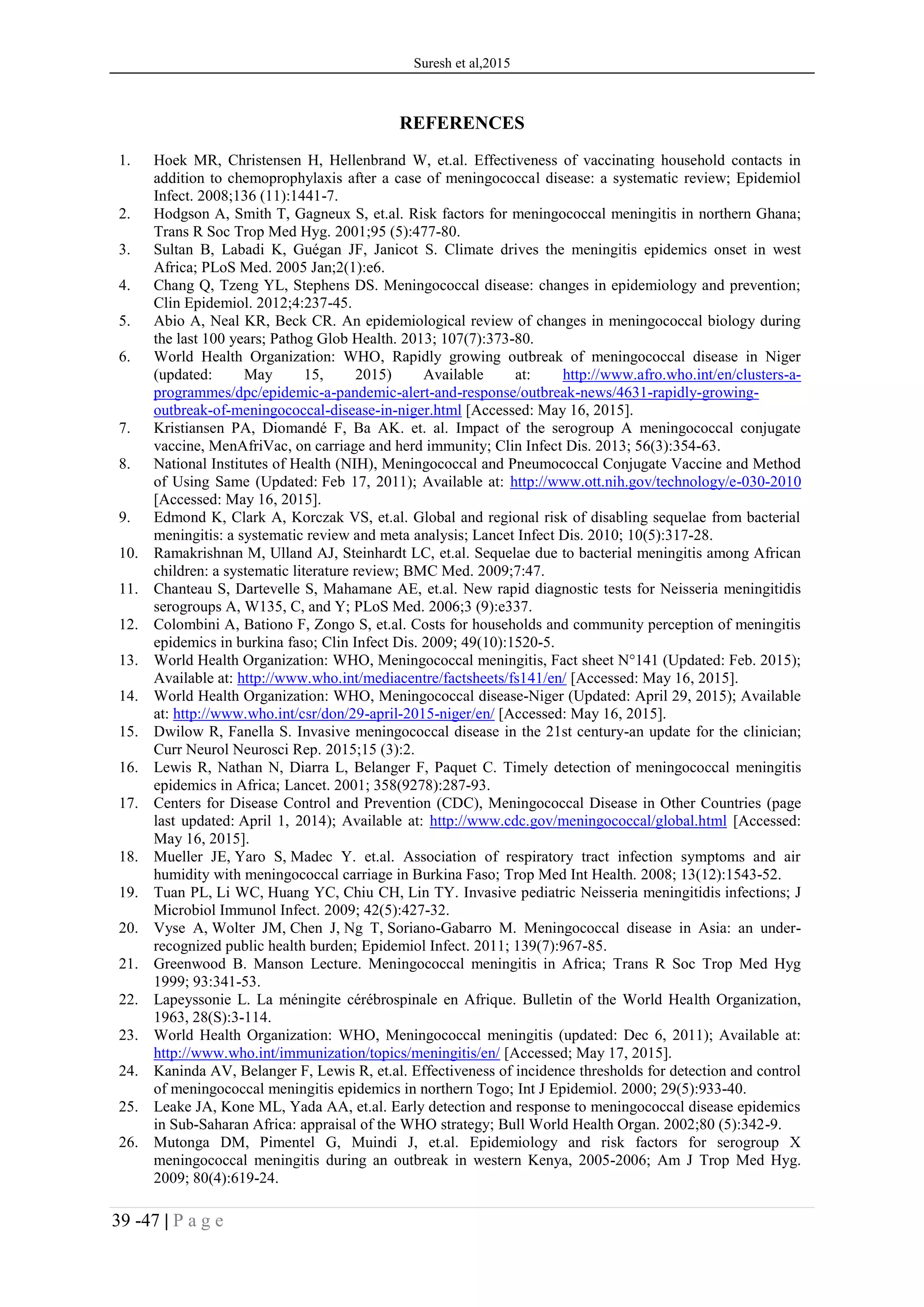 39. memingococcal meningitis | PDF