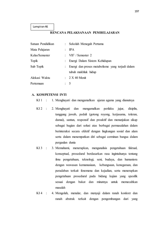 39. lampiran 46 rpp ujian blok | PDF