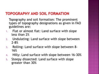 39. soil formation and topography by Allah Dad Khan | PPTX
