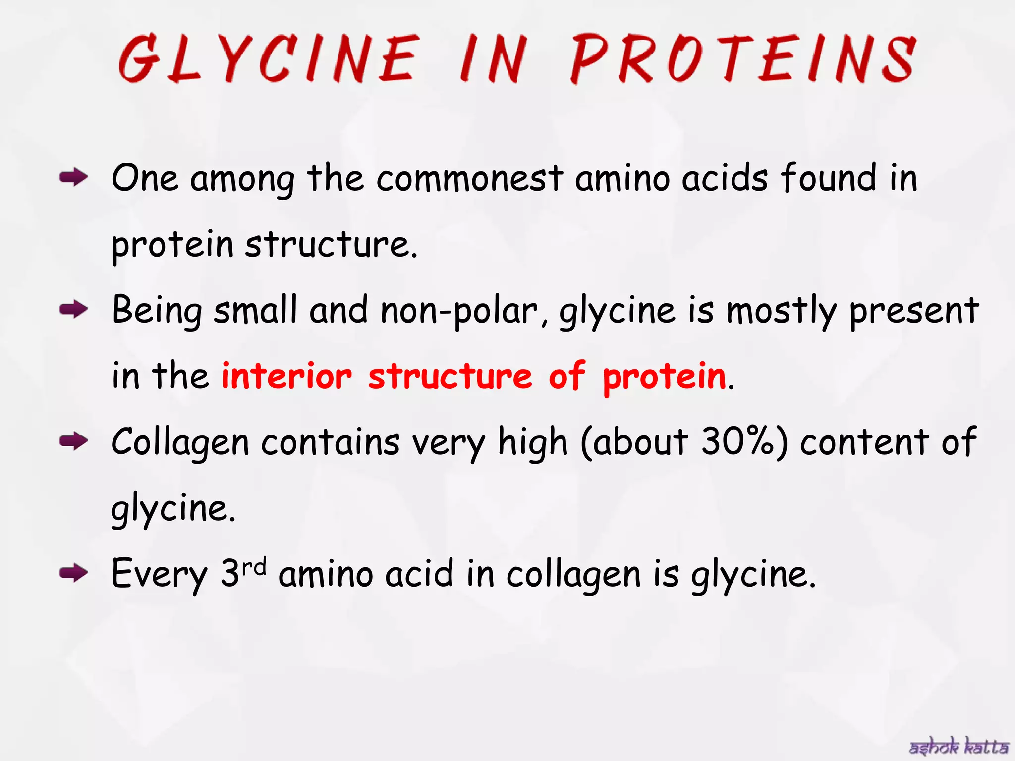 Metabolism of Glycine. . | PPSX