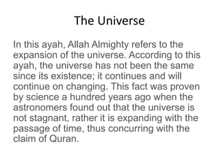 39. The Quran and The Modern Science ( The Universe) A Series of ...
