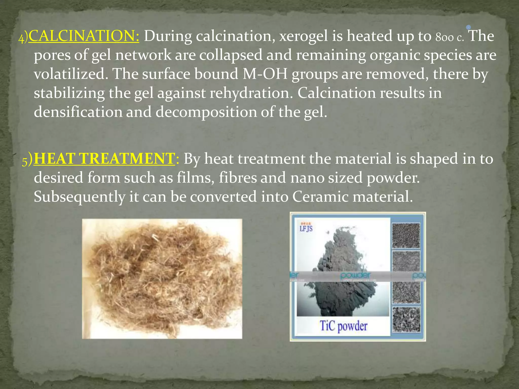 sol gel method | PPTX