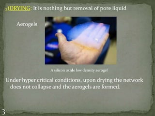 sol gel method | PPTX