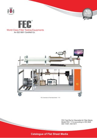 Testing/Manufacture/flat sheet media | PDF